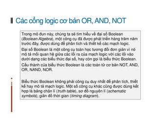 Các công logic cơ bản | PPT