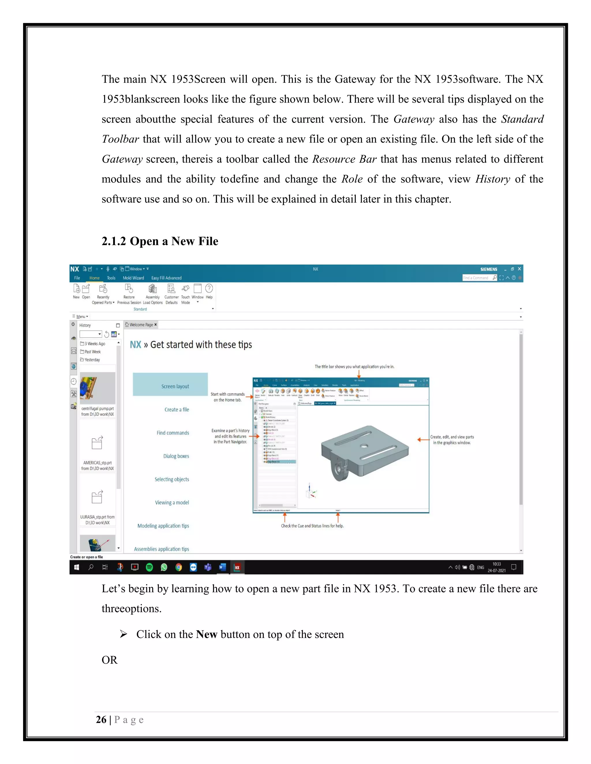 NX training Report | PDF