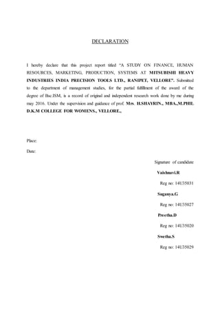 An organisational study | DOCX