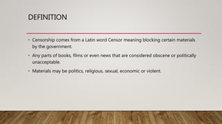 Media censorship | PPT