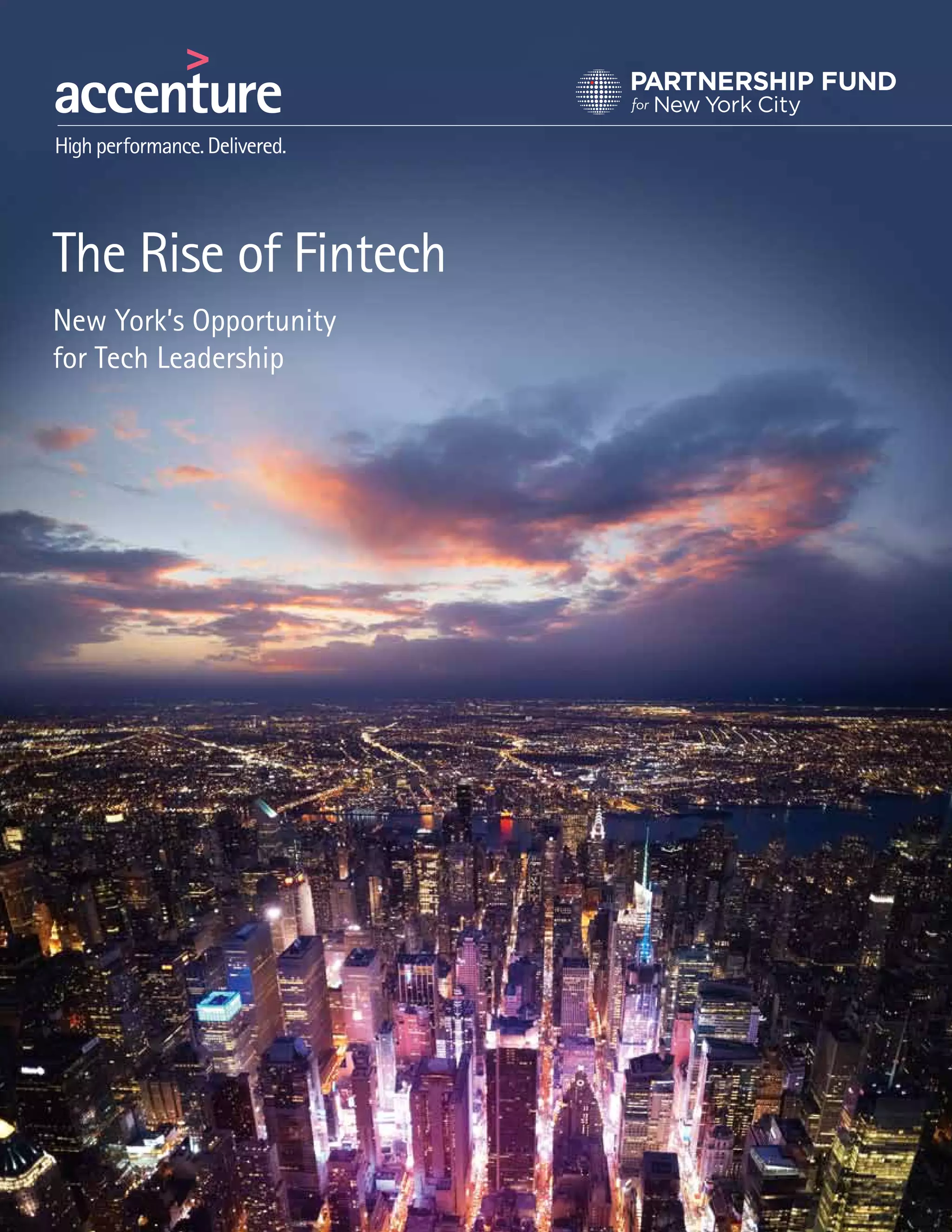 Accenture FinTech reports (NYC & London) | PDF | Internet | Computing