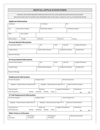 Ny rental-application 2 | PDF | Real Estate Renting and Leasing | Real ...