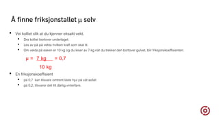 Ny 03 04 sikring friksjon tabeller | PPTX