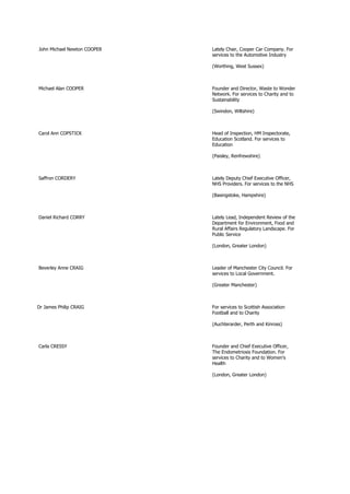 NY26 Gov uk List Final 18 12 25 pdf New Years Honours 2026 PDF