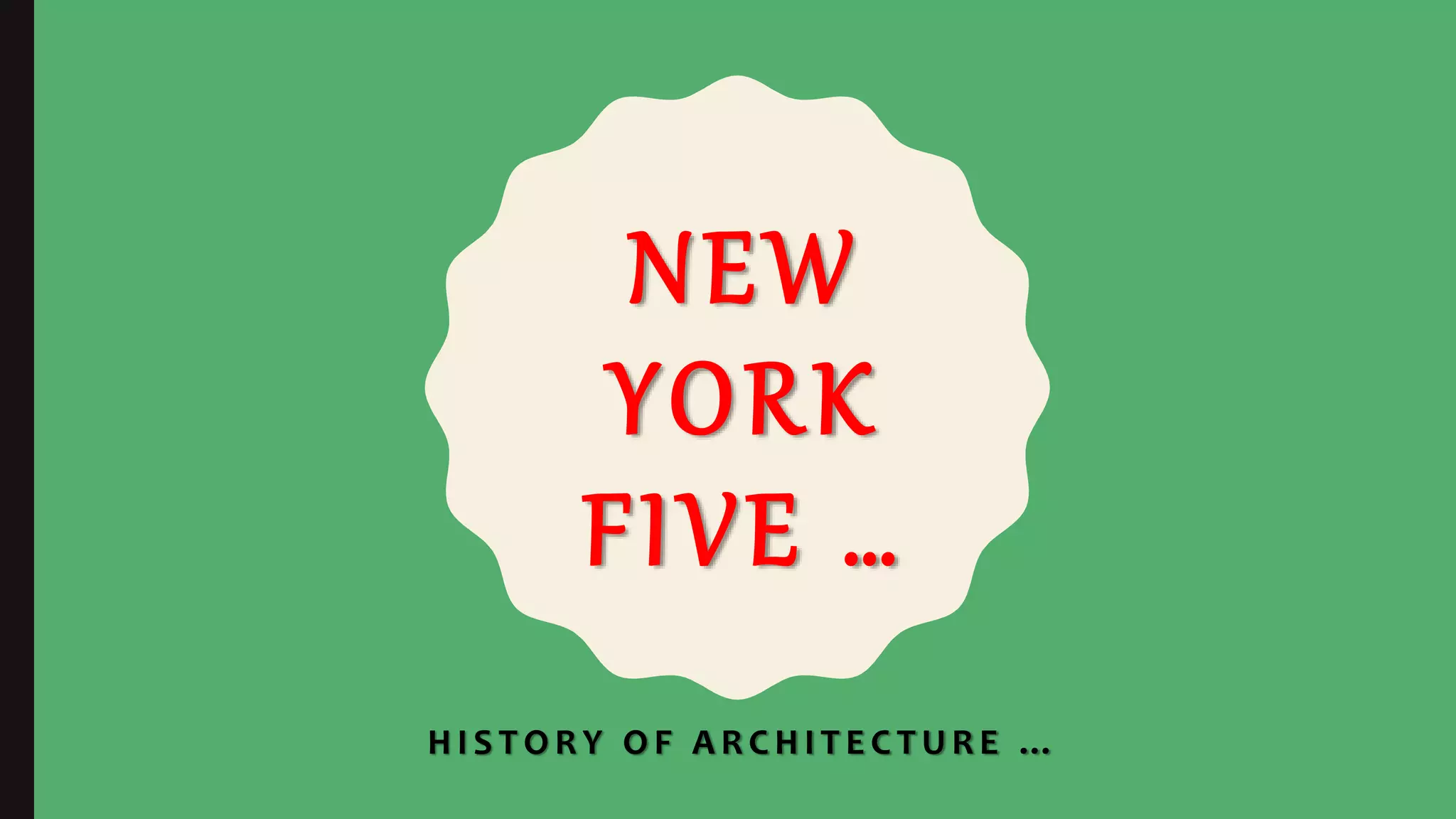New york five | PPTX