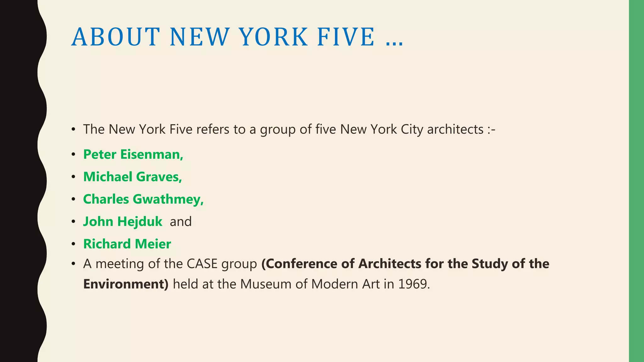 New york five | PPTX