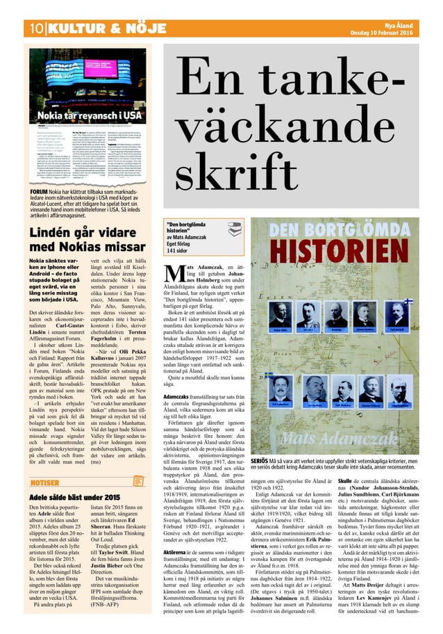 Nya Åland Bokrecension | PDF