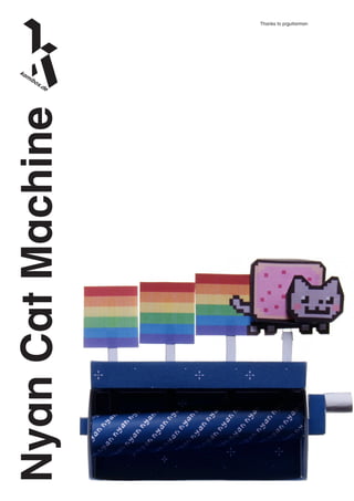 Minecraft Papercraft Nyan Cat