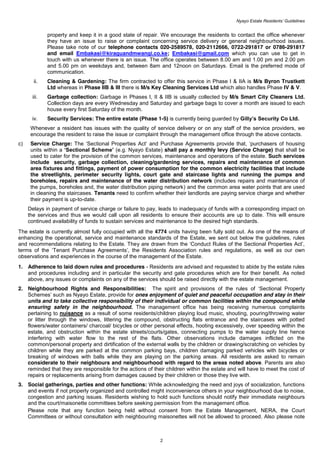 Nyayo Estate Embakasi Residents' Guidelines 2014 | PDF
