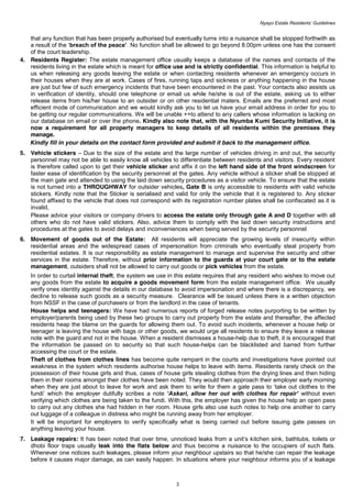 Nyayo Estate Embakasi Residents' Guidelines 2014 | PDF