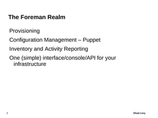 Foreman presentation at NYC puppet users | ODP