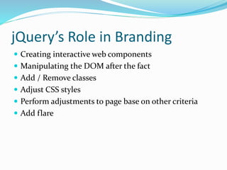 Getting Started with SharePoint Branding | PPTX | Web Design and HTML | Internet