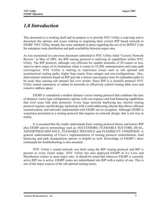 Enterprise Routing Protocol Migration | PDF