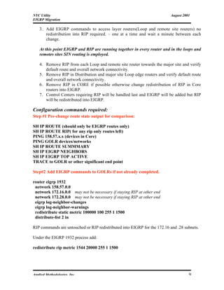 Enterprise Routing Protocol Migration | PDF