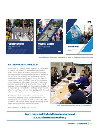New York City - Excellent Internal Coordination to Advance & Track Vision Zero | PDF