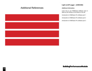 UX90-002 Light & Occupancy Logger | PDF