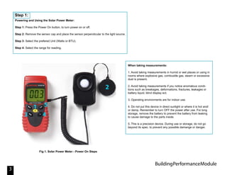 Performance Modules Solar Power Meter (Solar-100) | PPT