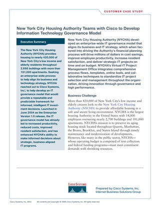 Case Study of NYCHA's IT PMO | PDF