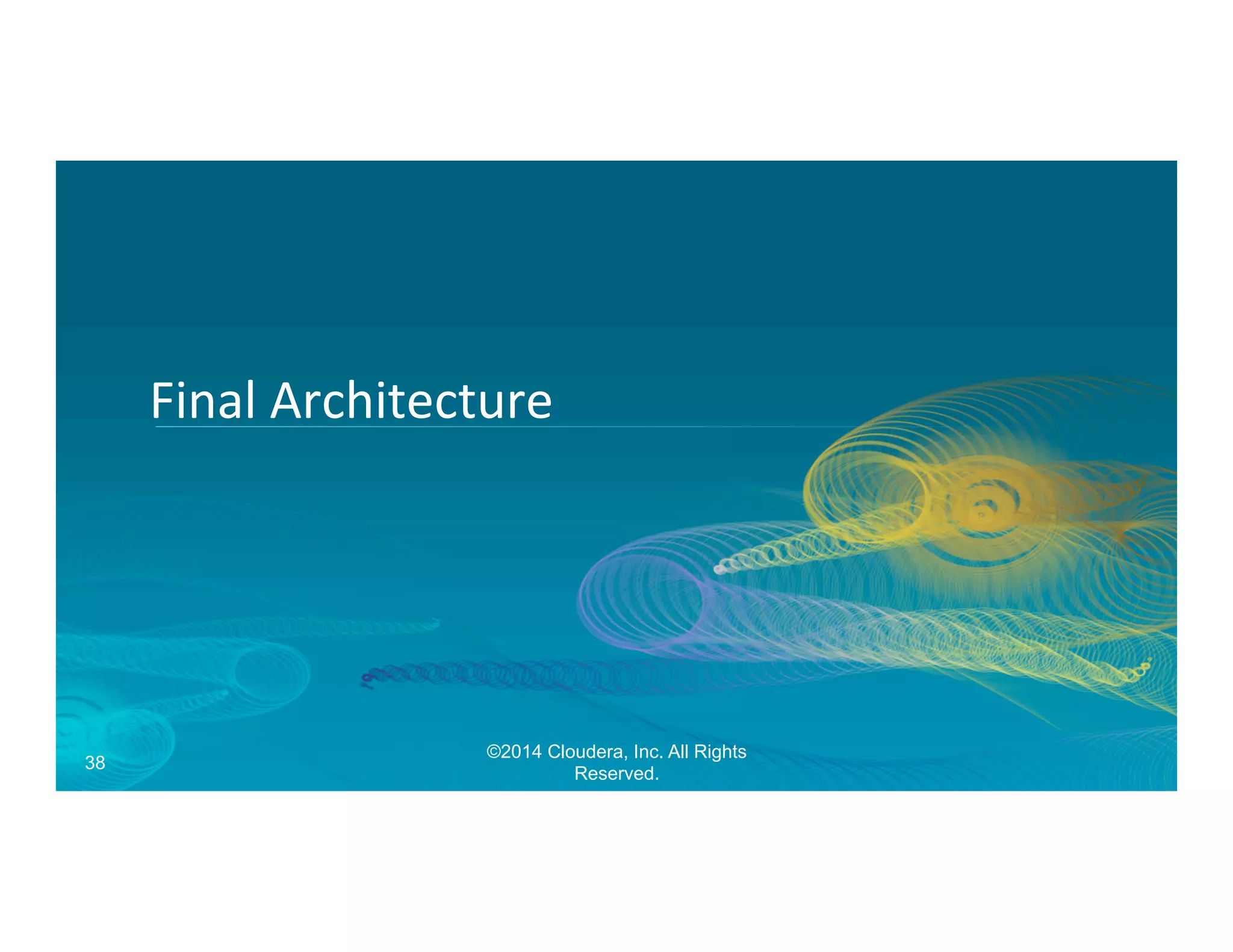 NYC HUG - Application Architectures with Apache Hadoop | PPT