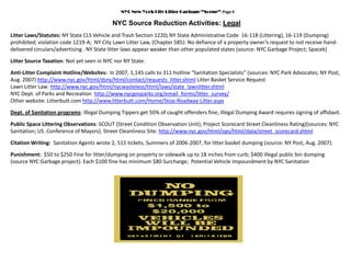 NYC New York City Litter Garbage Scene -Now #1 "America's Dirtiest City ...