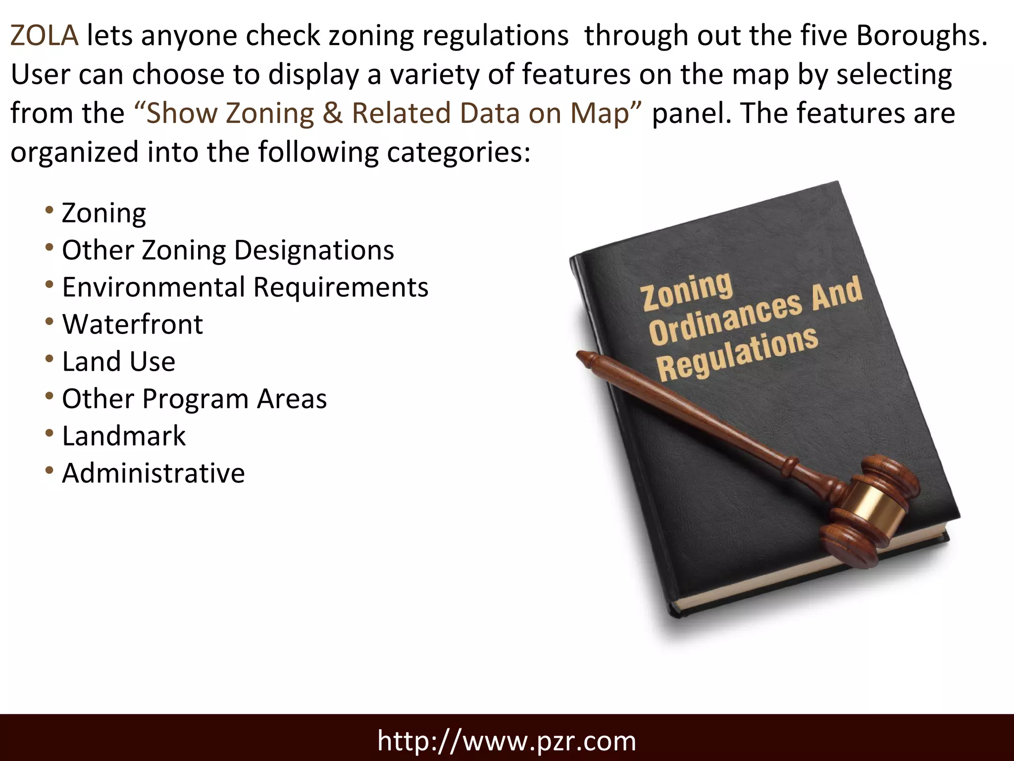 NYC launches ZOLA - a Zoning and Land Use website | PPT