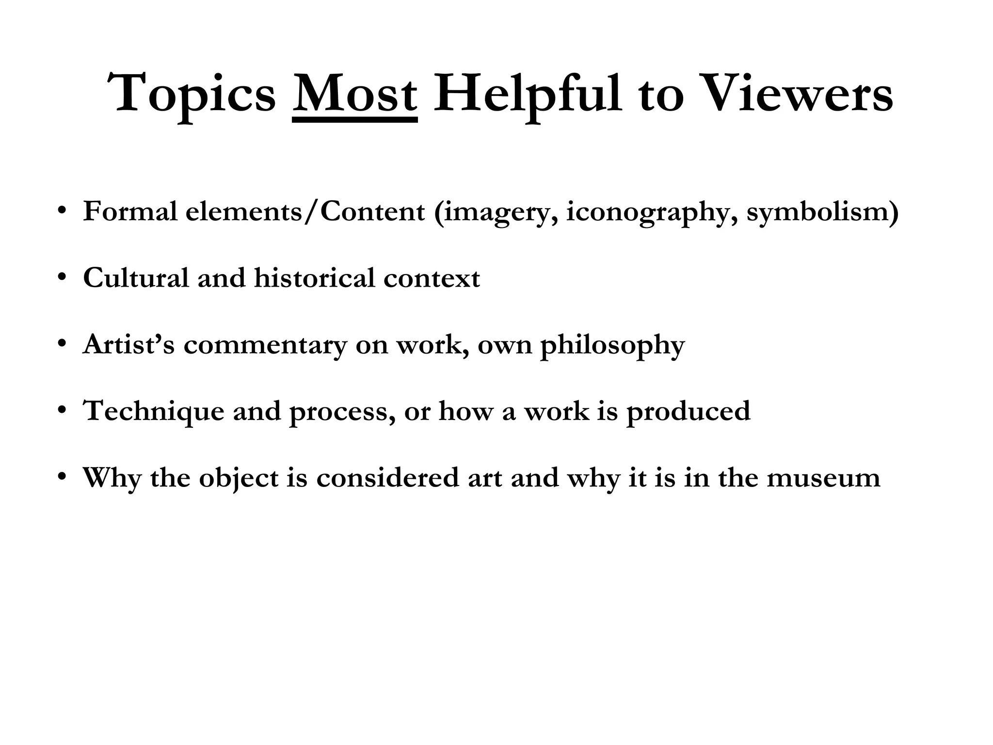 Writing Effective Interpretive Labels for Art Exhibitions: A Nuts and ...