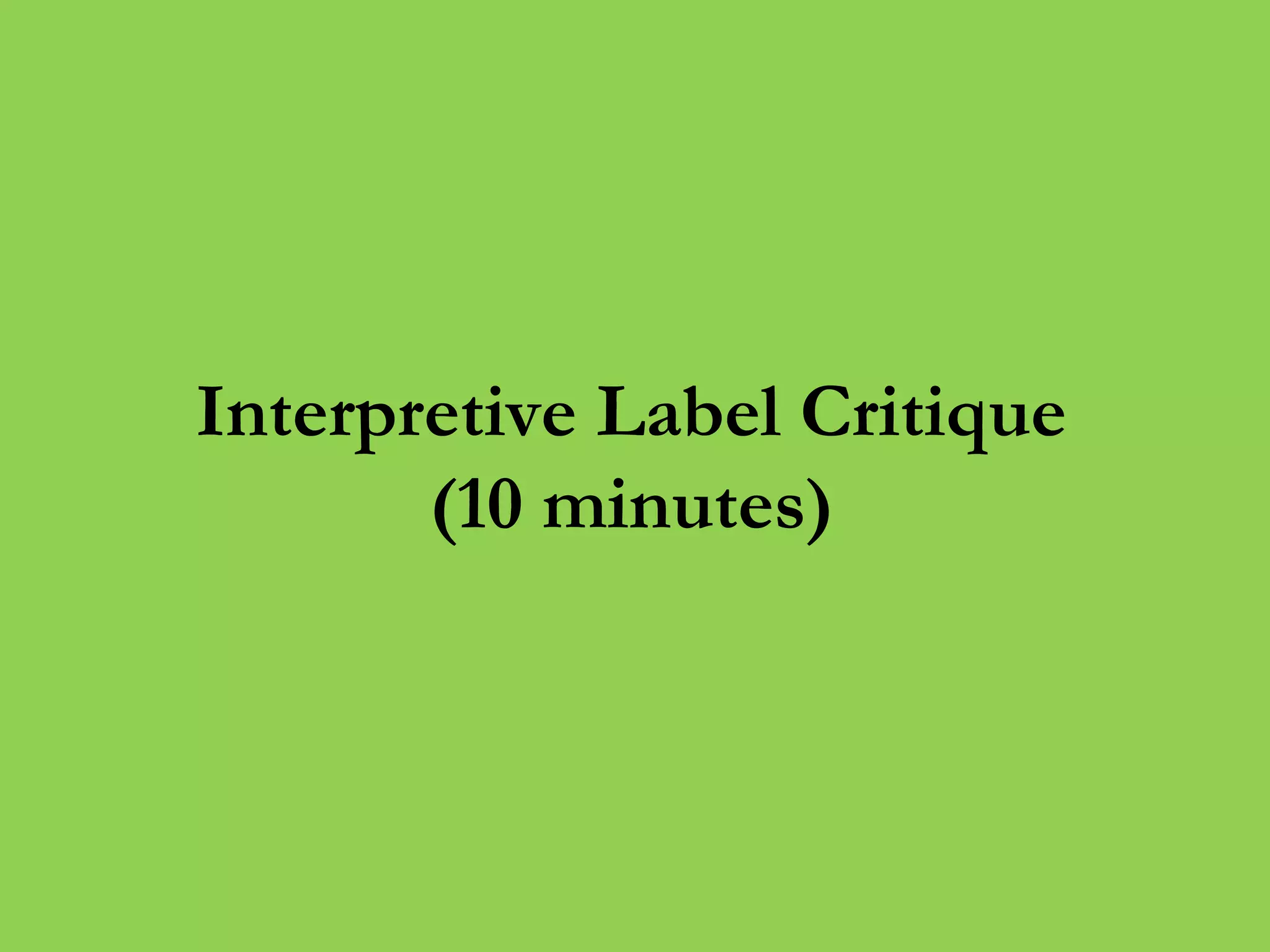 Writing Effective Interpretive Labels for Art Exhibitions: A Nuts and ...