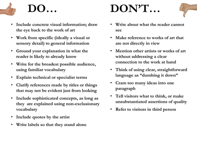 Writing Effective Interpretive Labels for Art Exhibitions: A Nuts and ...