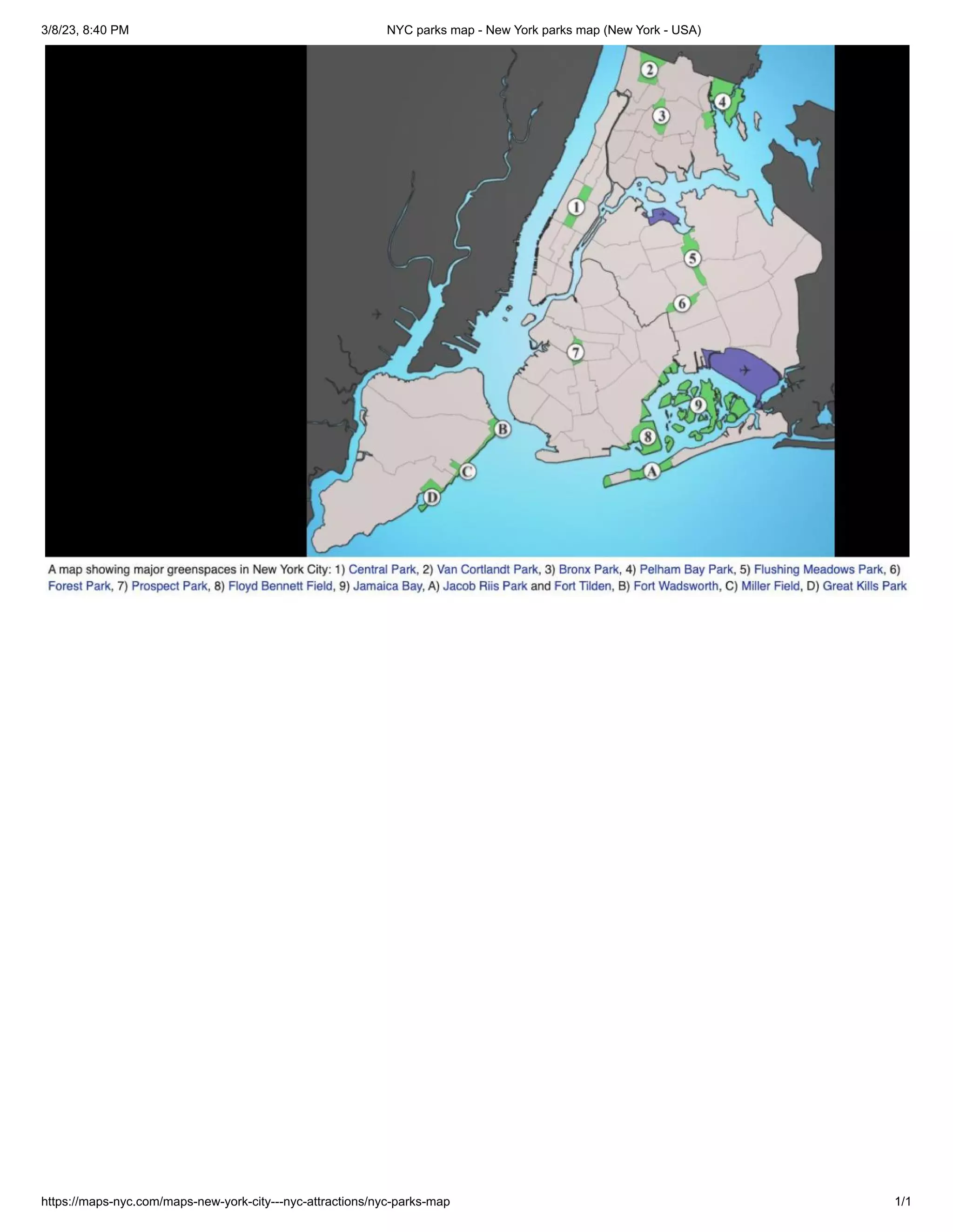 NYC parks map - New York parks map (New York - USA).pdf