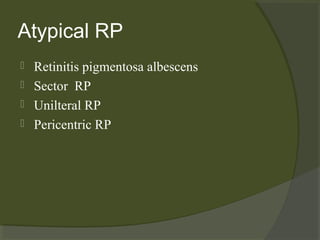 Nyctalopia & retinitis pigmentosa | PPT