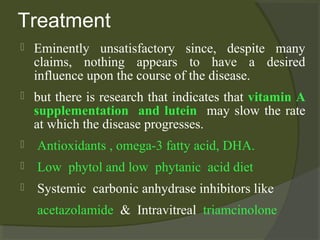 Nyctalopia & retinitis pigmentosa | PPT