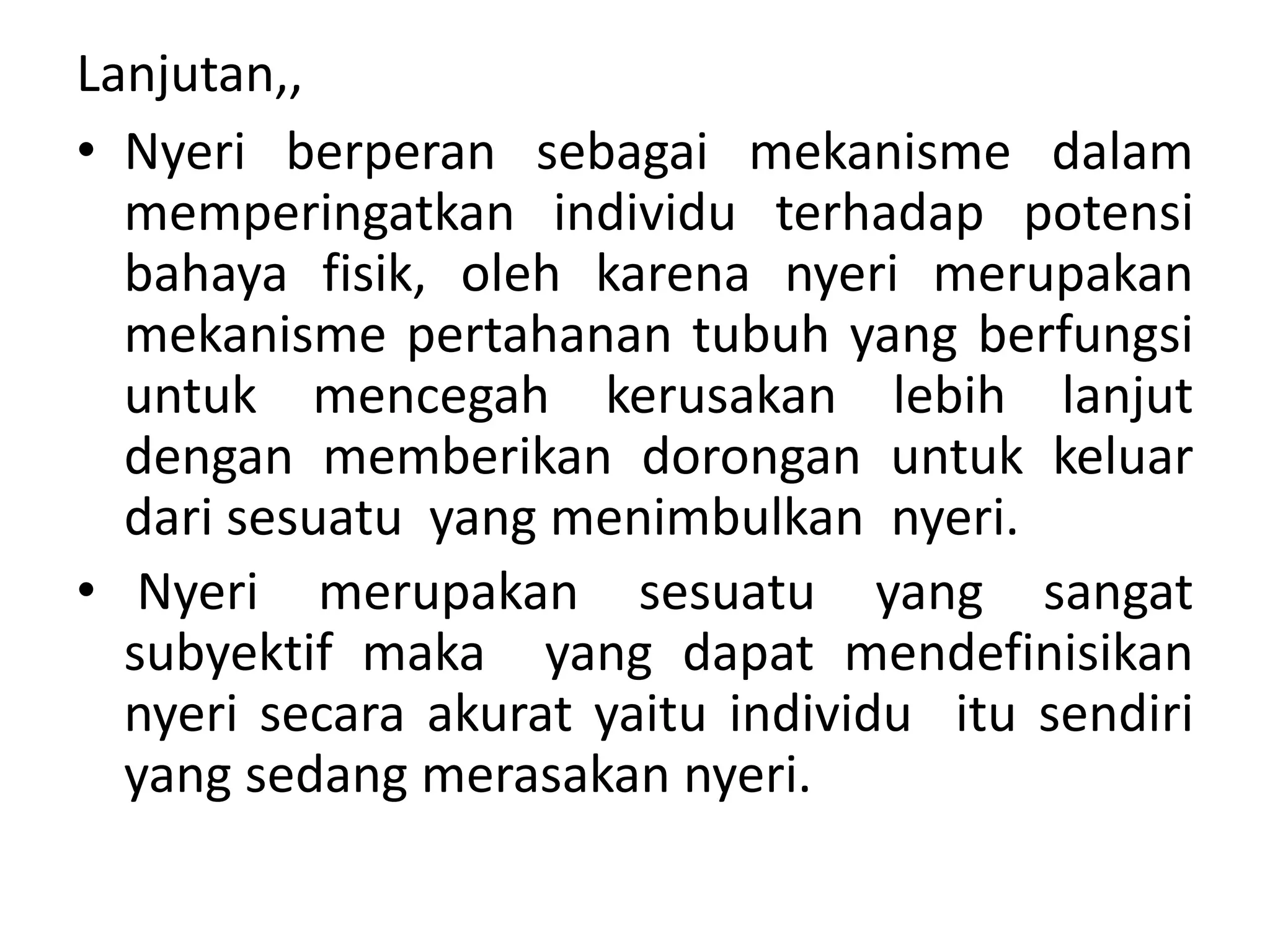 Konsep dan Teori Nyeri | PPTX