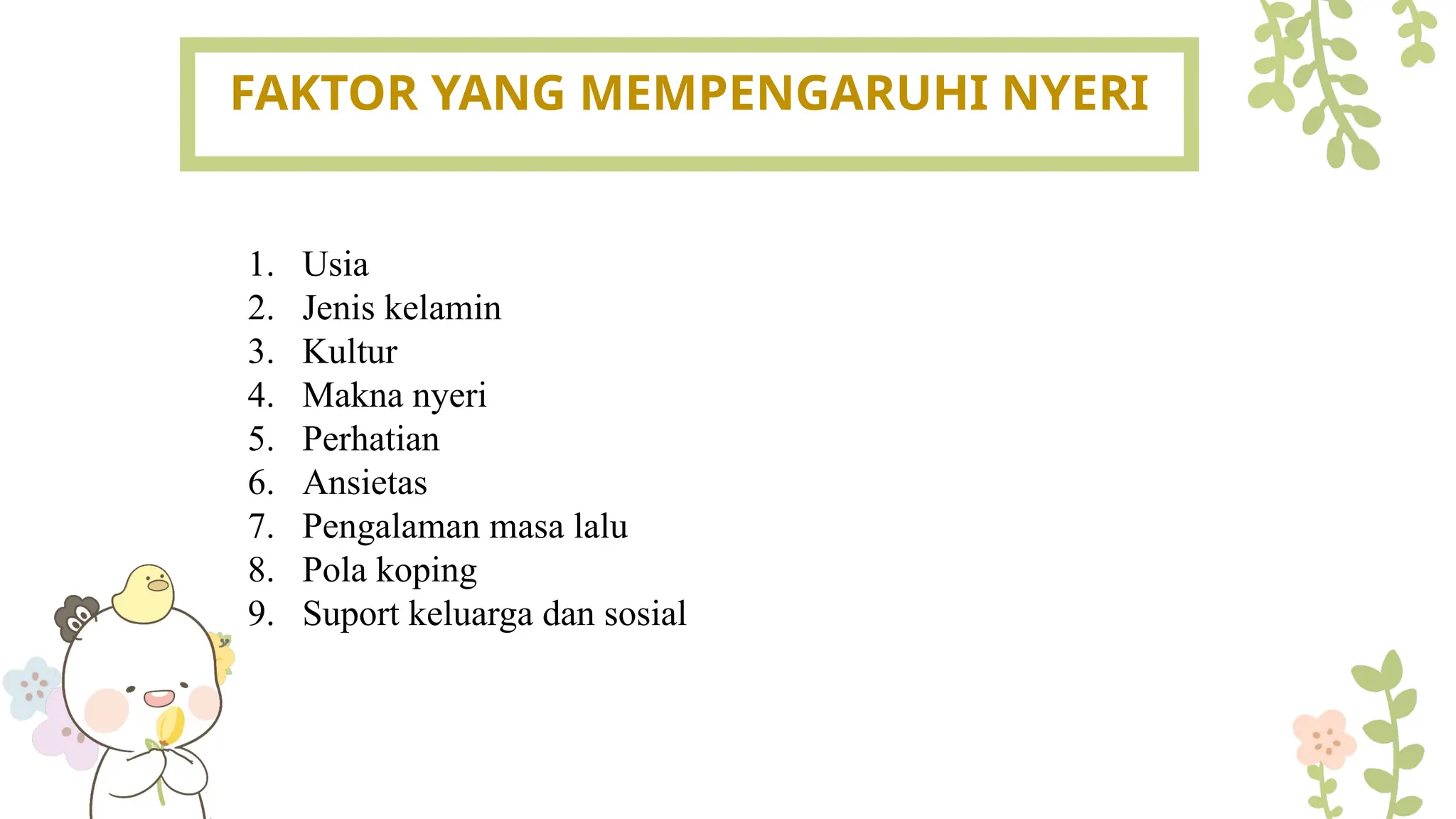 MANAGEMENT NYERI & BERBAGAI TERAPI KOMPLEMENTER PADA PERAWATAN PALIATIF ...