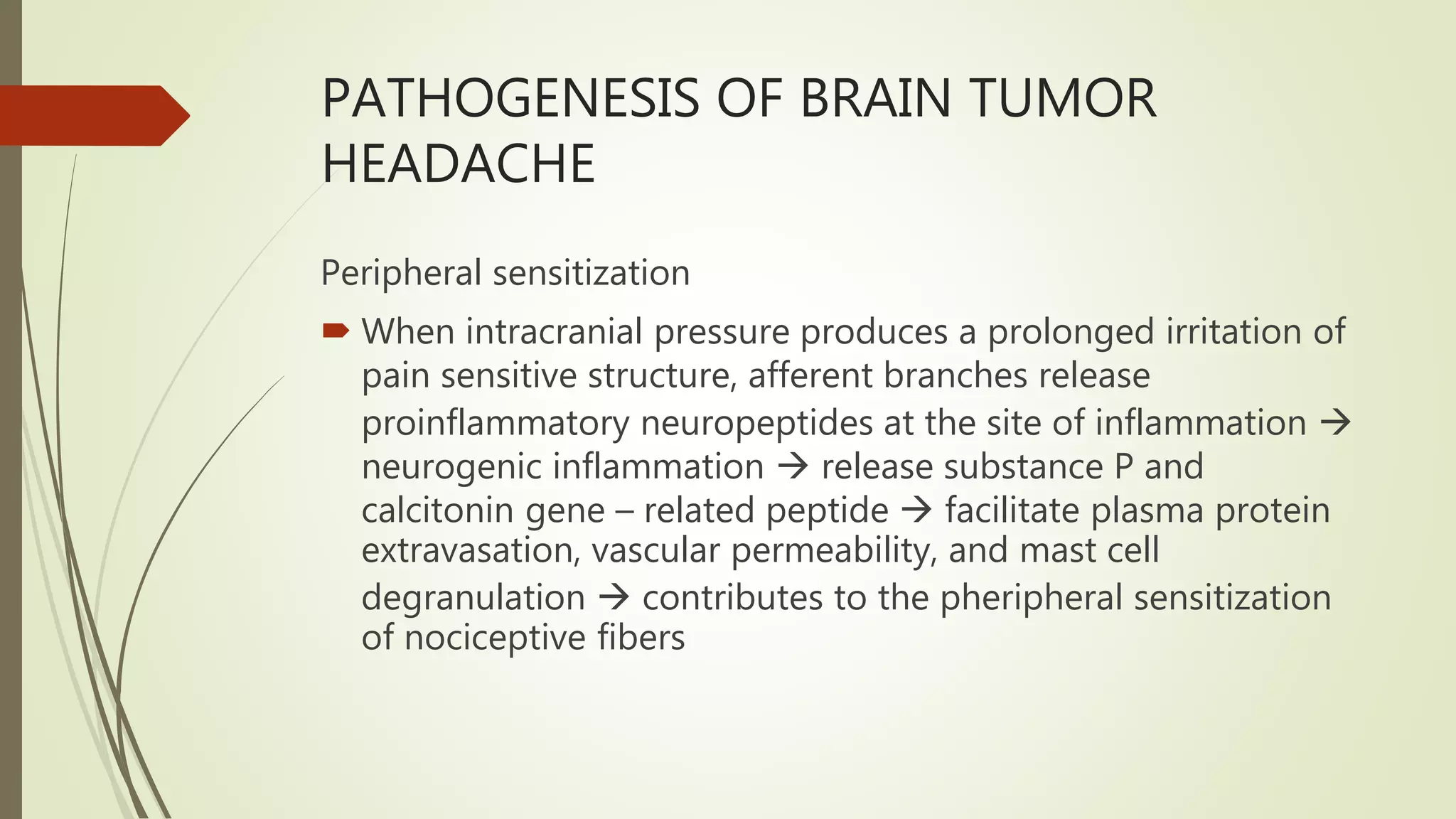 Brain tumor headache | PPTX