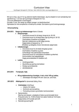 Nyeste cv | PDF