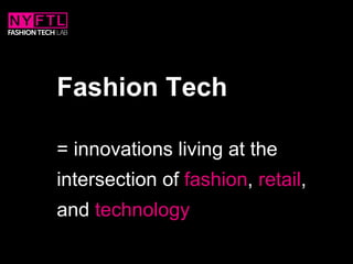 NYFT Lab Fashion Tech overview | PDF