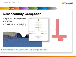 Nyheter i auto cad civil3d 2013 | PDF