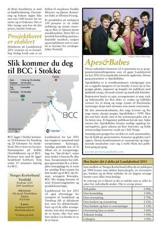 Landsfestival for kor 2011 - Nyhetsbrev nr 2 - august 2010 | PDF