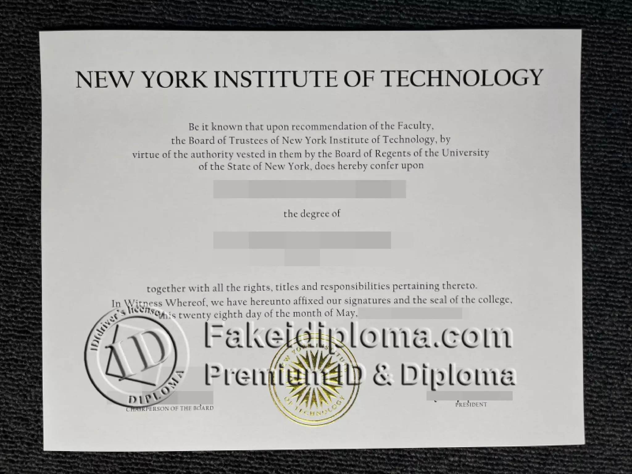 NYIT diploma | PDF