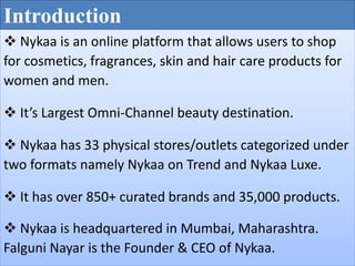 Nykaa.com ppt | PPTX