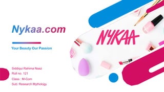 Nykaa (1).pptx dqqkdqlidqhildhwlfewlfwlhlhdldb | PPT