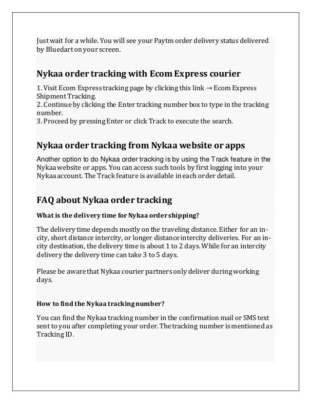 Nykaa Order Tracking nykaa-order-tracking