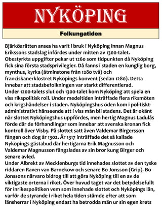 Nyköping historia | PDF