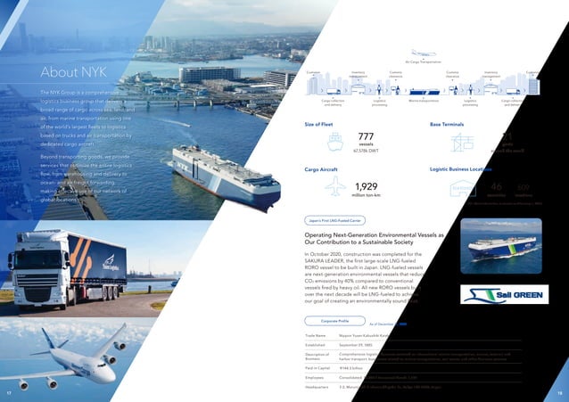 NYK shipping line RORO-Pamphlet / Offerings | PDF | Logistics and ...