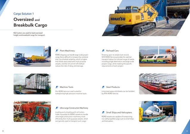 NYK shipping line RORO-Pamphlet / Offerings | PDF | Logistics and ...