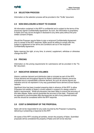 Nylex consumer rfp | DOC