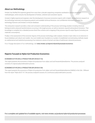 Feasibility Studies: Nylon 6,6 Manufacturing | PDF