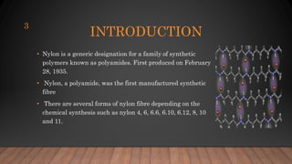 presentation on Nylon Fiber. | PPTX