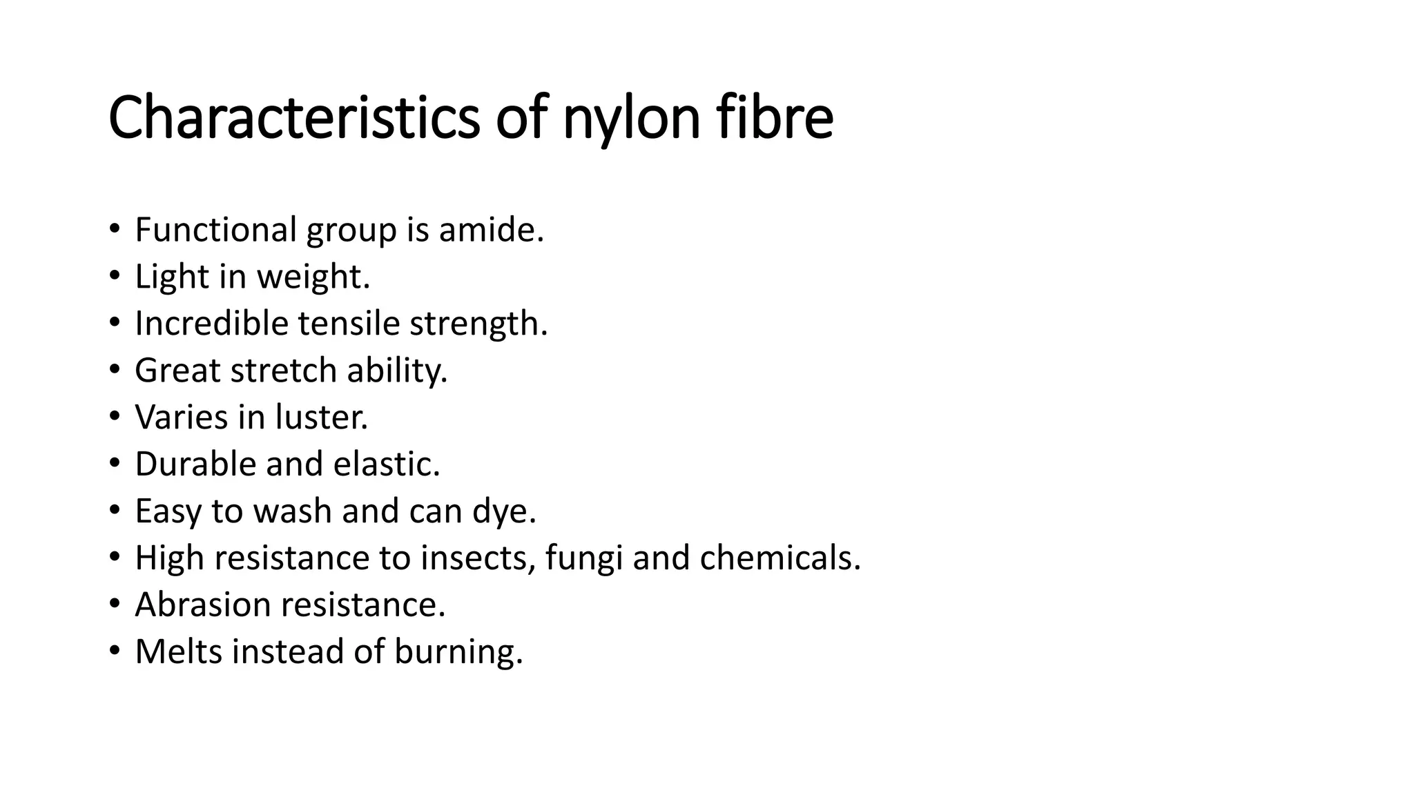 Nylon fibre | PPTX