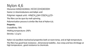 NYLON ppt manufacturing process of nylon | PPTX